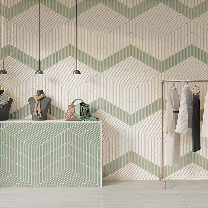 Argyle A Parallelogram Gloss White Wall Tiles 150 X 259mm - Victorian ...