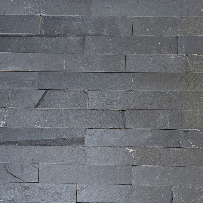 Palamas Slate Black Split Face Natural Stone Wall Tiles - 100 X 360mm ...